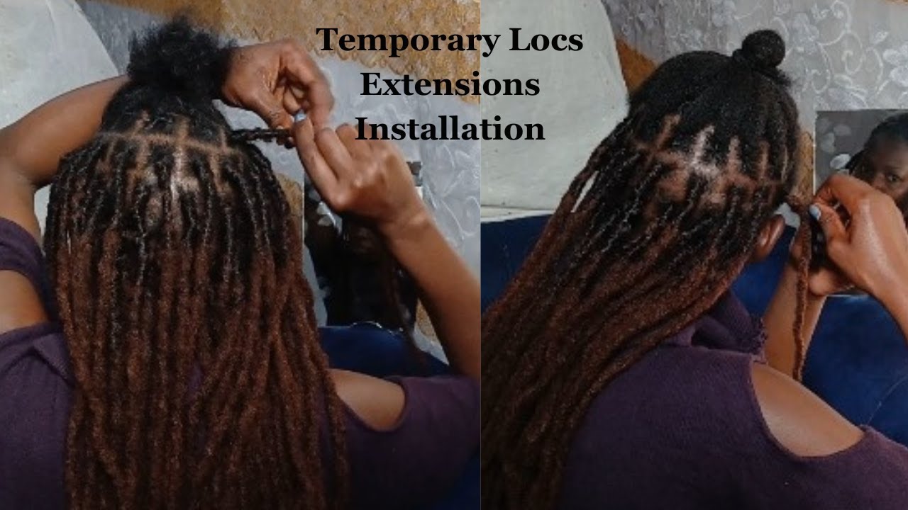 Temporary Dreadlocks Installation Tutorial - YouTube