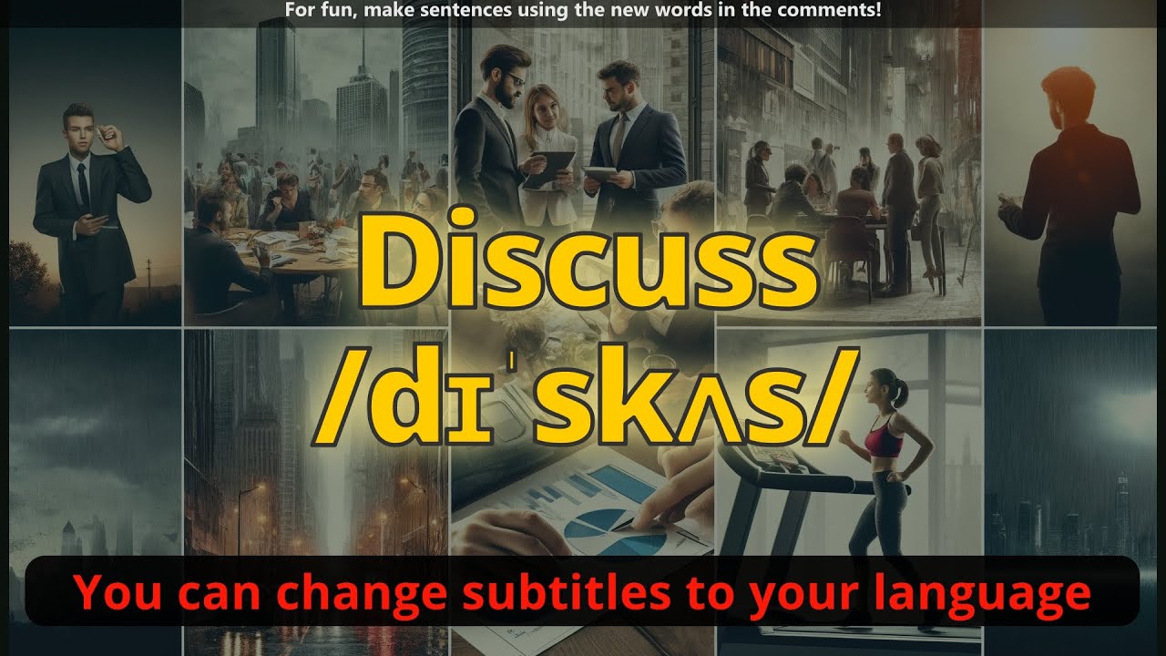 Discuss meaning with 5 examples - YouTube