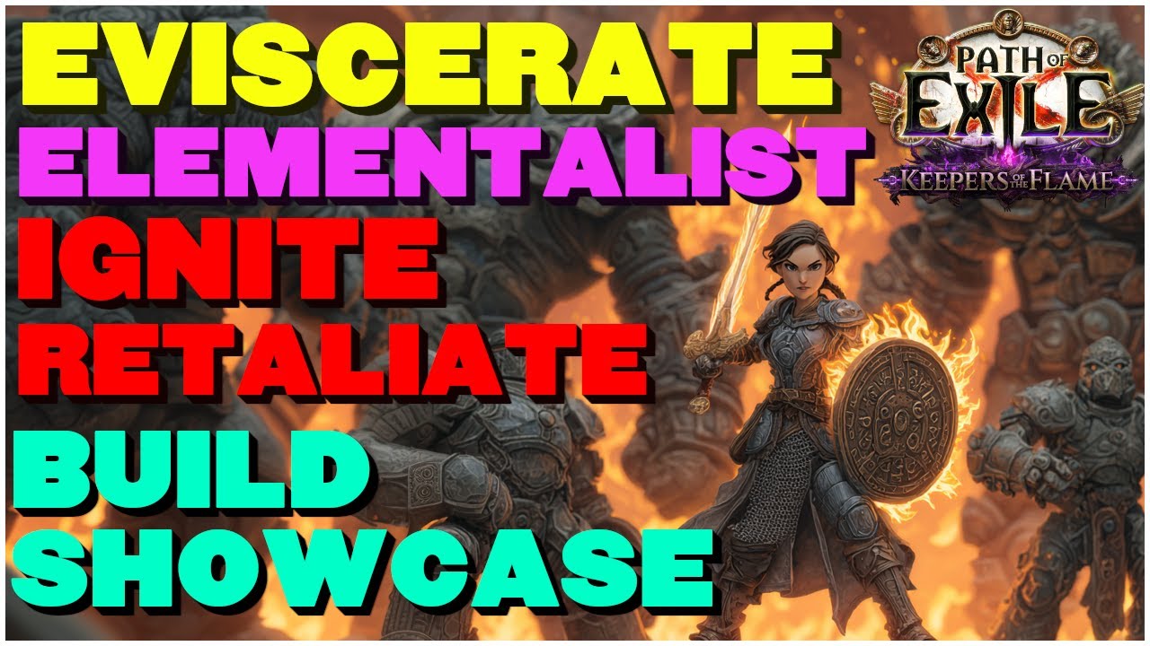 [POE 3.27] Eviscerate Ignite Elementalist Showcase! Ignite and Burn ...