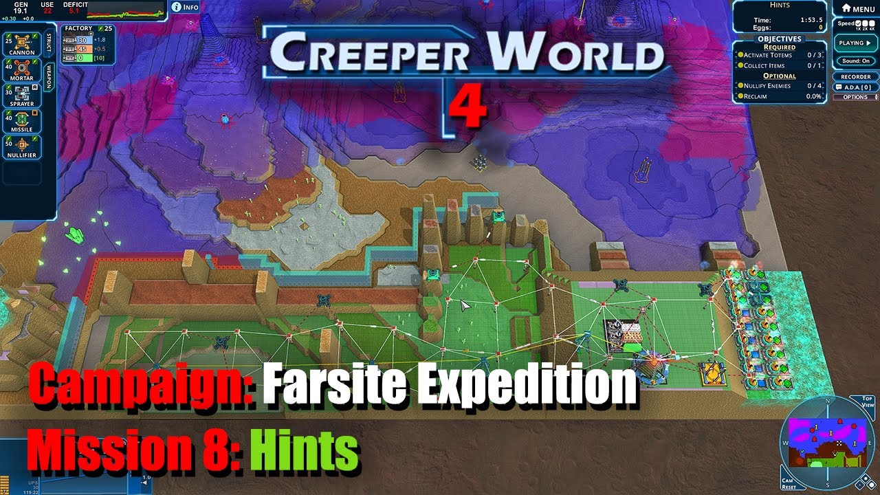 Creeper World 4 - Mission 8: Hints - Campaign: Farsite Expedition - YouTube