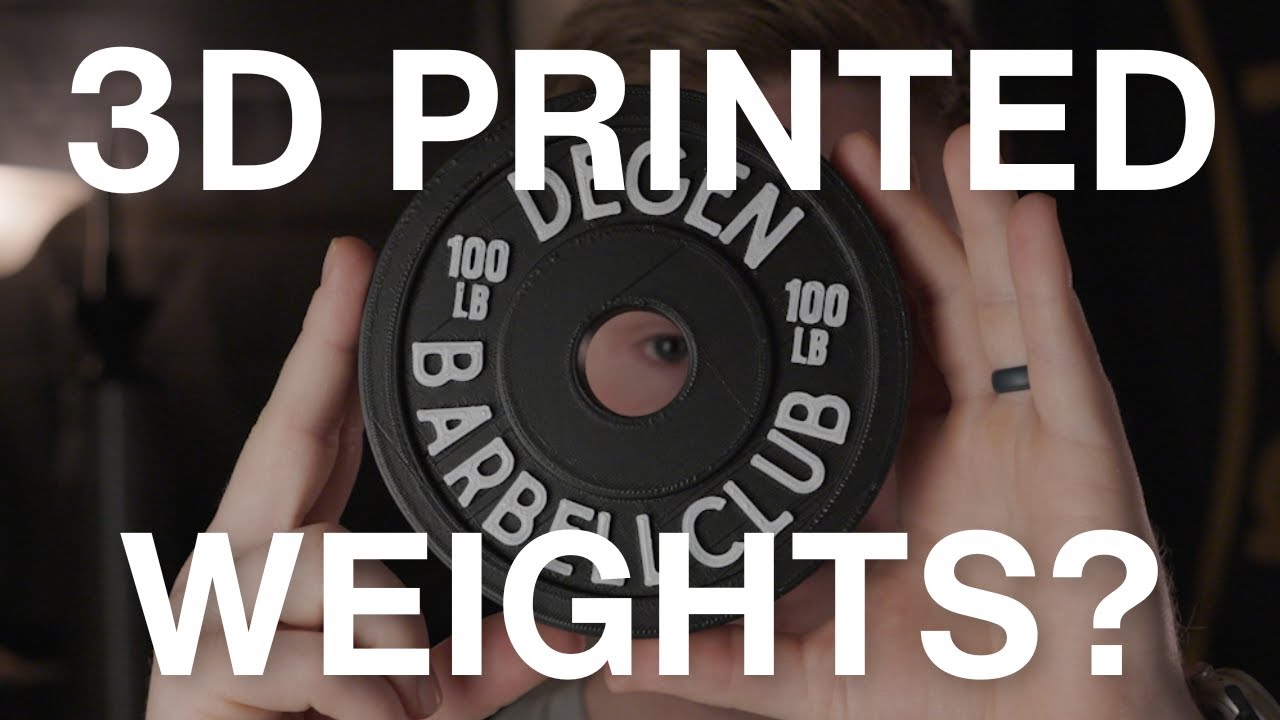You can 3D Print Olympic Style Weight Plates? - YouTube