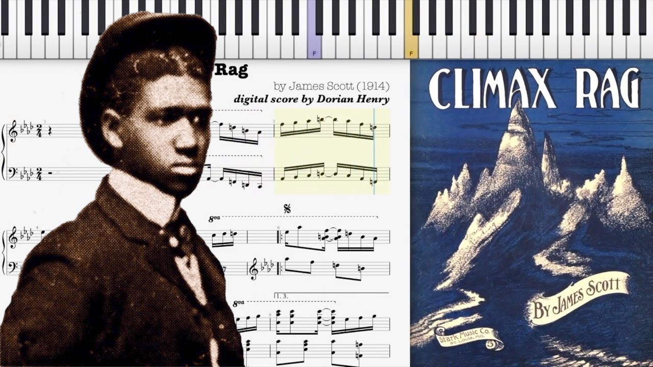 Climax Rag by James Scott (1914, Ragtime piano) - YouTube