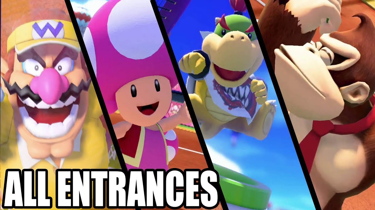 Mario Tennis Aces - All Characters Entrances - YouTube
