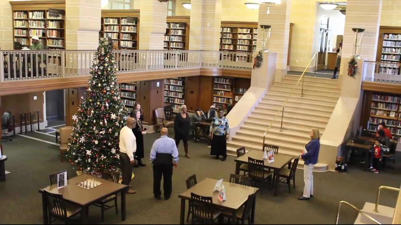 Christmas Carols at Ben May Main Library - YouTube