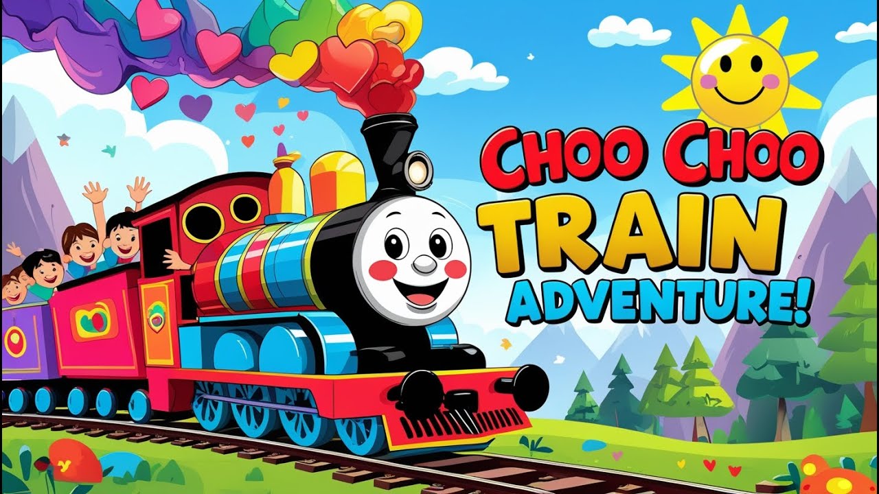 Choo Choo Train Song for Kids | Fun Learning Train Rhymes | Colorful ...