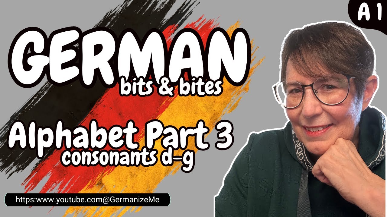 German Consonants from d to the curious g - YouTube