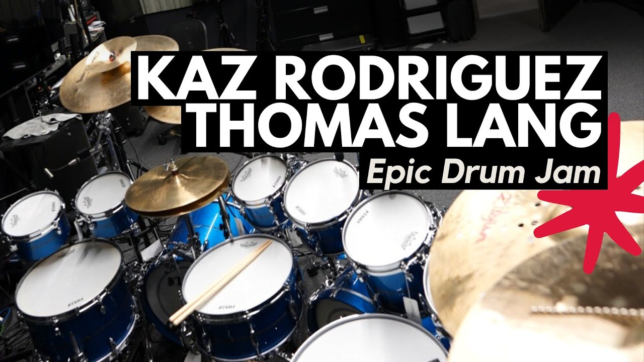Explosive Drum Jam: Kaz Rodriguez vs Thomas Lang - YouTube
