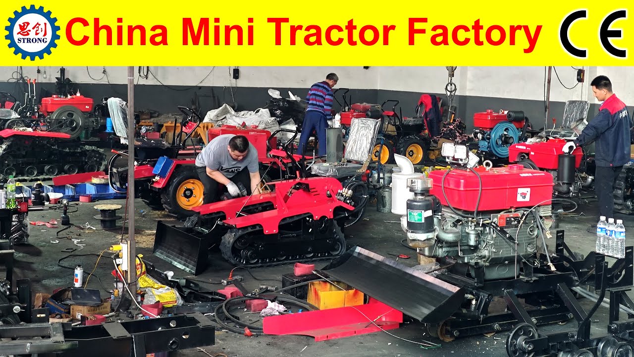 The Best Factory Of Mini Tractor with Cultivator Tiller - YouTube