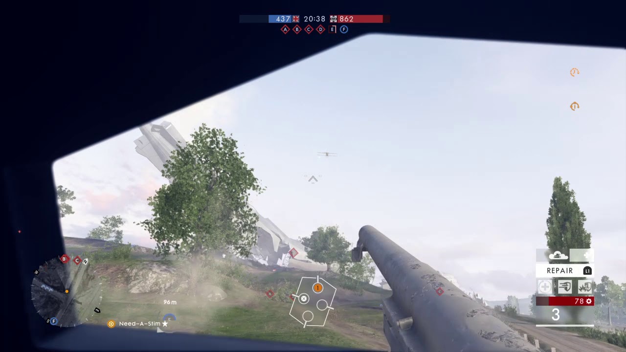 Battlefield 1 Tank trick shot! - YouTube