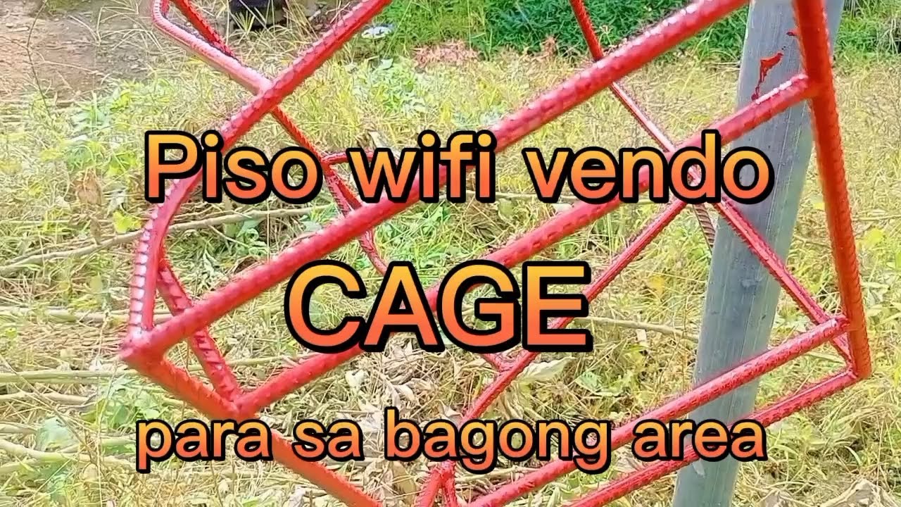 Gawan ng cage ng piso wifi vendo machine - YouTube