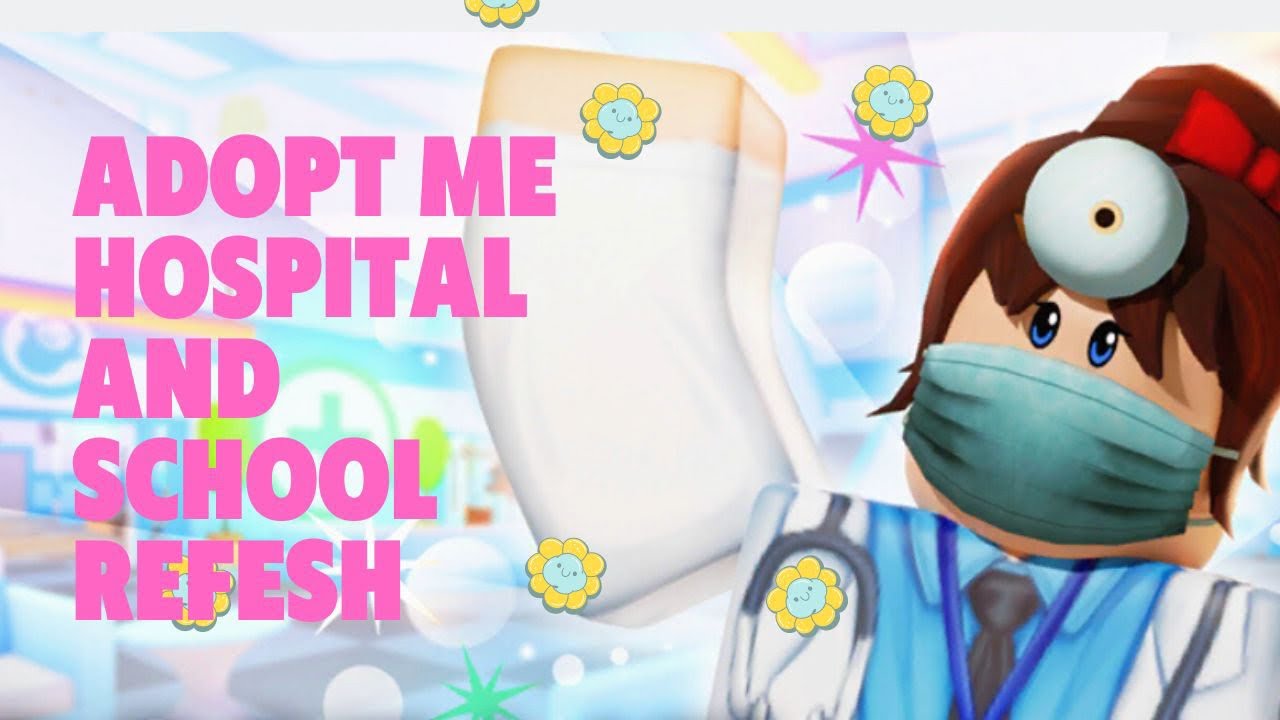 We explore the hospital and school update in adopt me!!! - YouTube