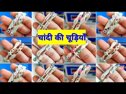 Silver anklet bagdi design new collection hands ke - YouTube