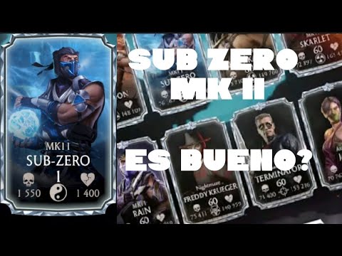 SUB-ZERO MK11 ¡REVIEW! ¿Es Realmente Bueno?-Mortal Kombat Mobile - YouTube