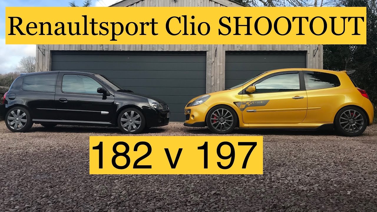 Renaultsport Clio Shootout - 182 FF v 197 F1 - YouTube