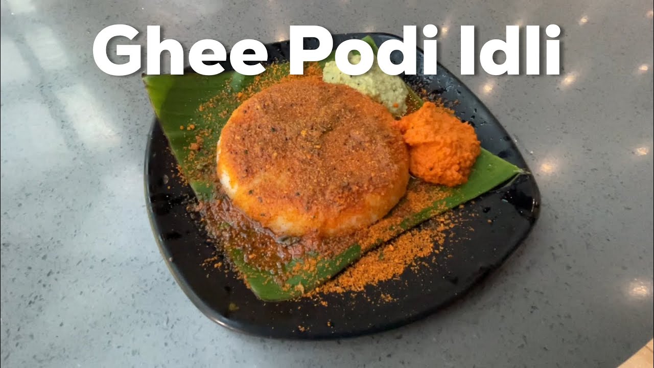 Ghee Podi Idli at Rameshwaram Cafe - YouTube