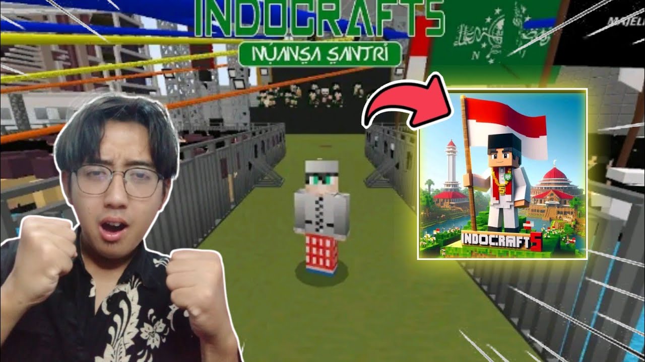 MINECRAFT 5 MODE JADI SANTRI..!! INDOCRAFT 5 INI MIRIP DENGAN MOJANG DAN ADA ADD-ON YANG MENARIK ...