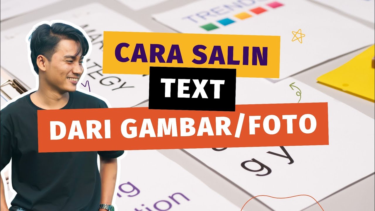 CARA SALIN TEXT DARI GAMBAR ATOU FOTO UNTUK MEMUDAHKAN PEKERJAAN - YouTube