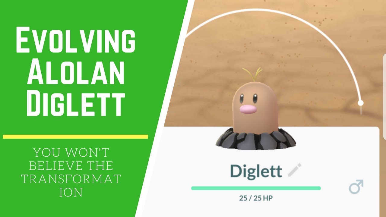 Alolan Diglett | Pokemon Go - YouTube