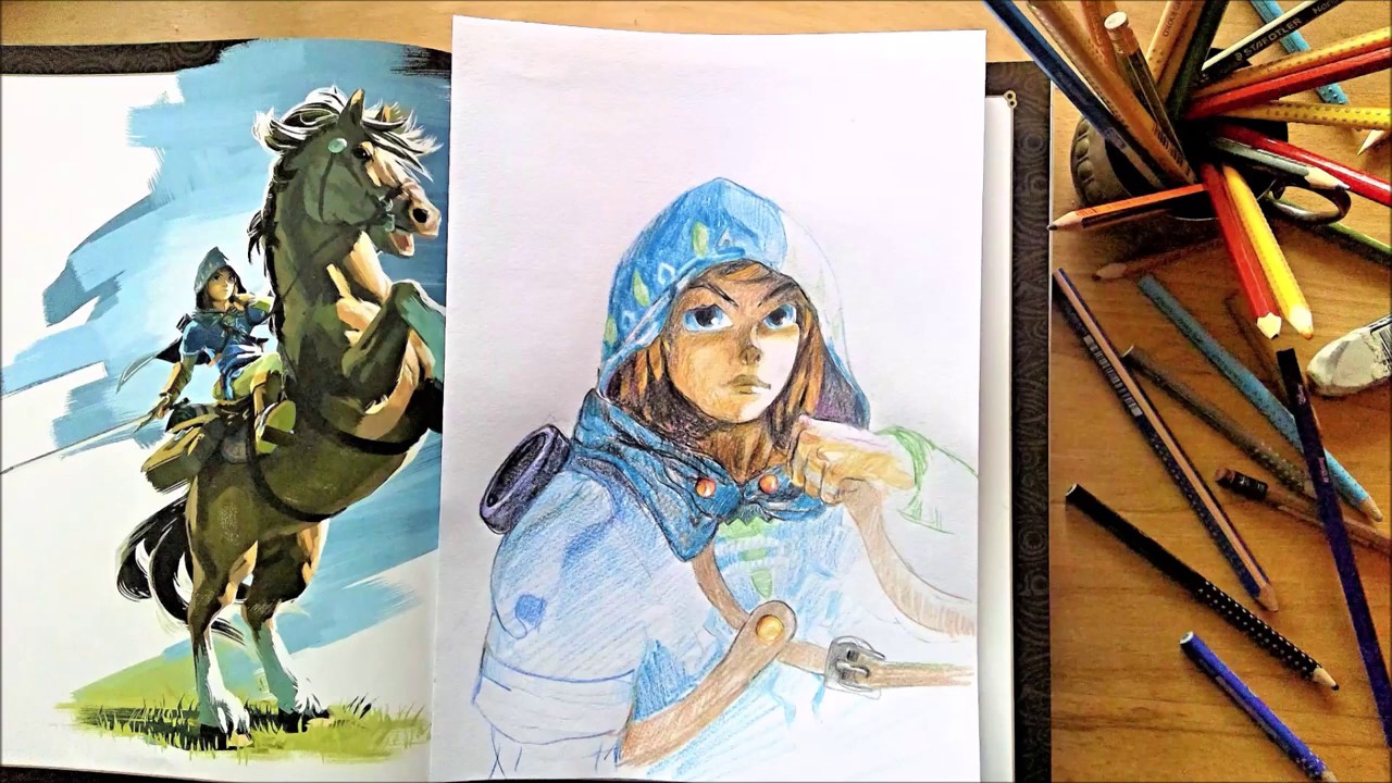 Let's draw Link (The Legend of Zelda: Breath of the Wild) - YouTube
