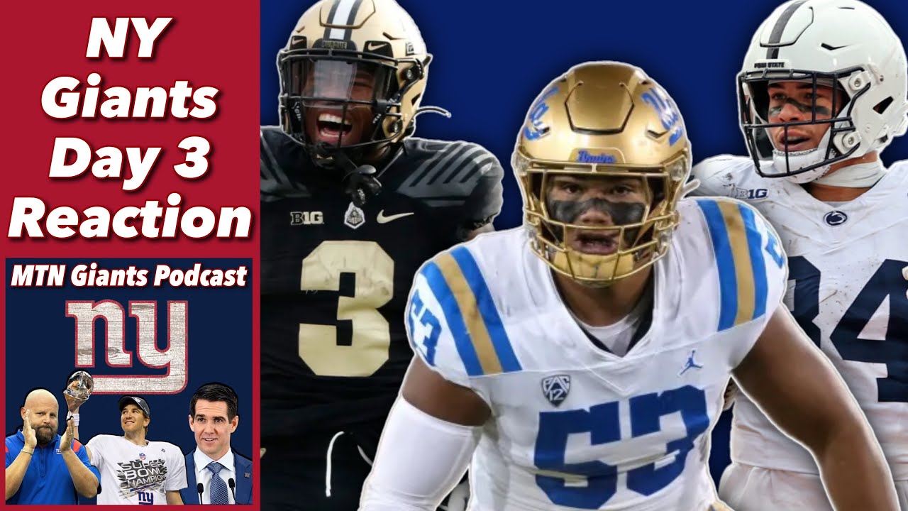 NY Giants Day 3 Draft Reaction + 2024 Draft Wrap Up - YouTube