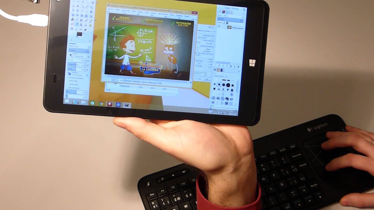 Tablet Windows: Mobii Wintab 800W de Point of View - YouTube