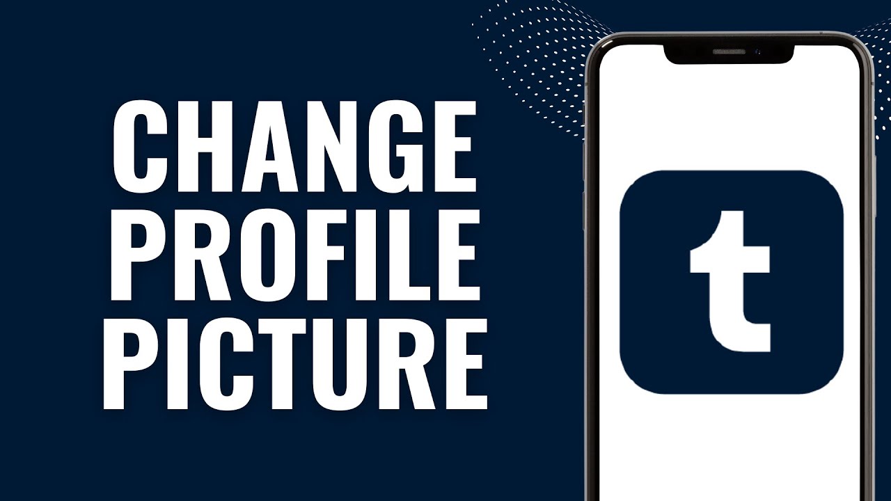 How to change profile picture on tumblr - YouTube