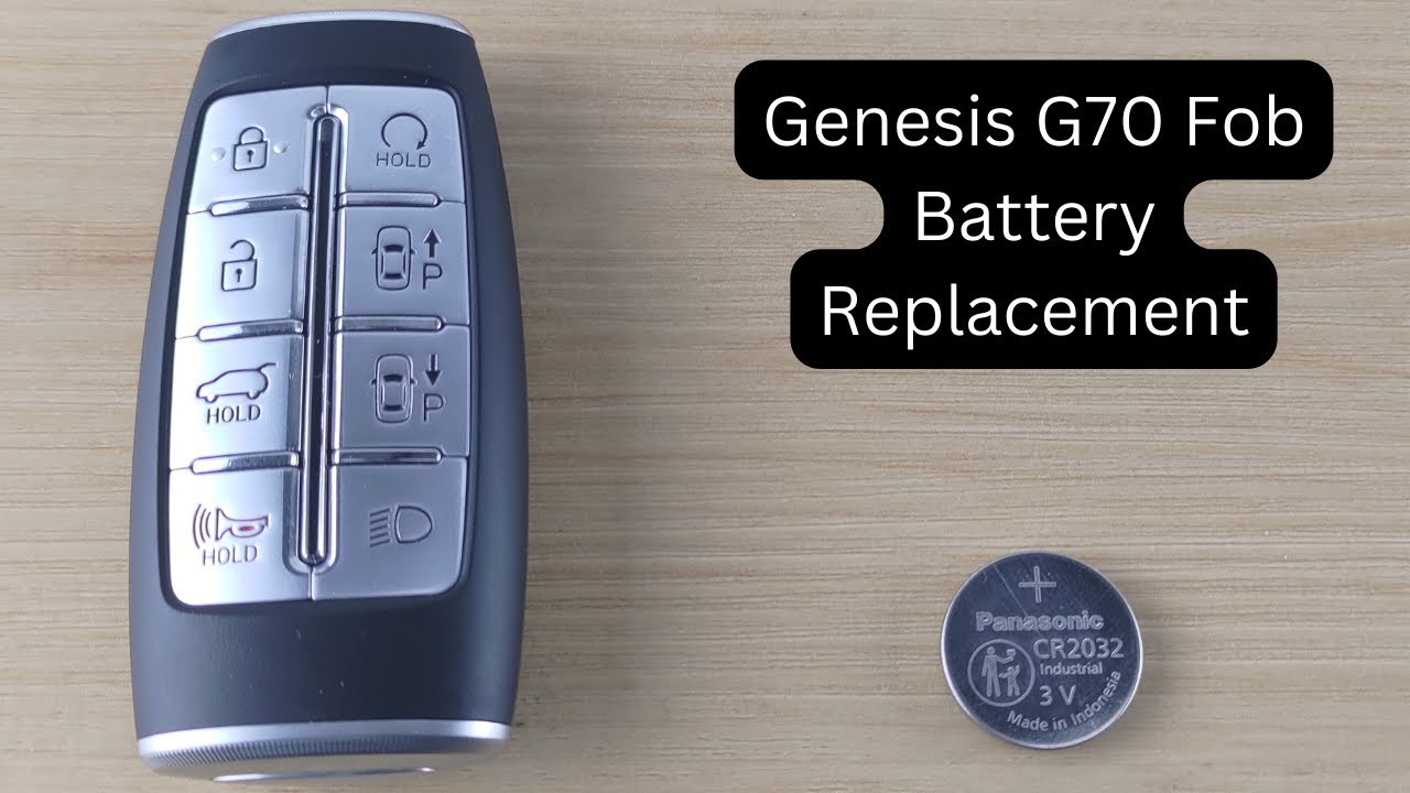 How To Replace or Change Genesis G70 Remote Key Fob Battery 2021 - 2022 ...