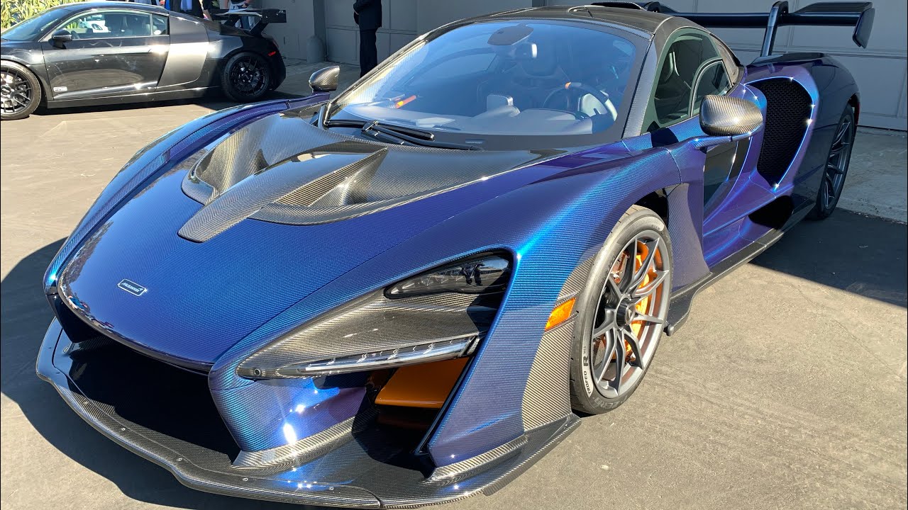 McLaren Senna Módica Blue Carbon Fiber Walkaround in 4K - YouTube