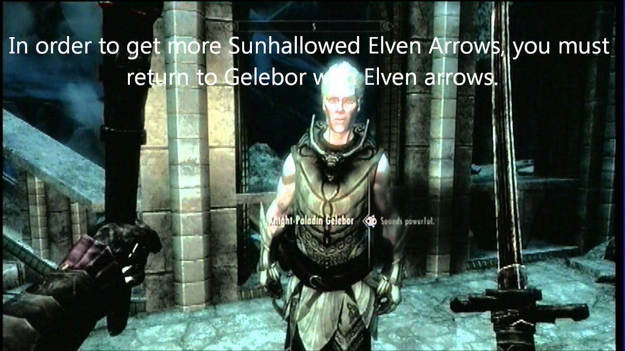 Skyrim: Dawnguard - how to get Sunhallowed and Bloodcursed Elven Arrow ...
