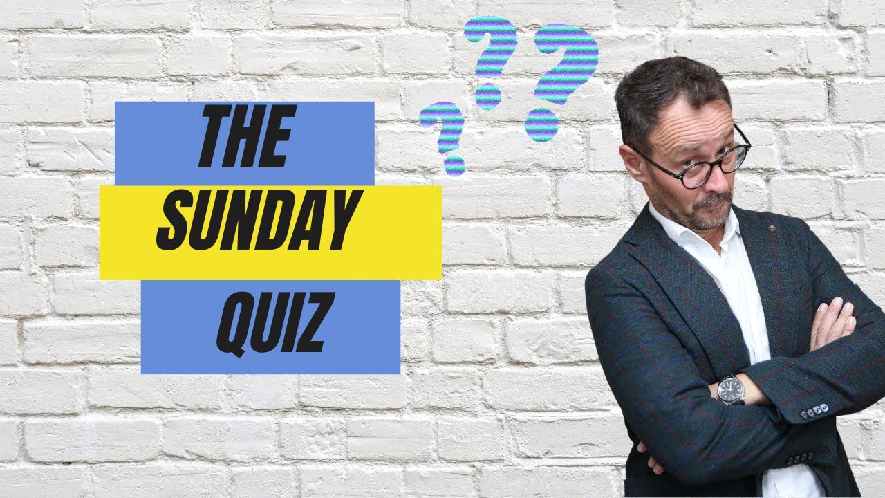 The Sunday Quiz - 1 - YouTube