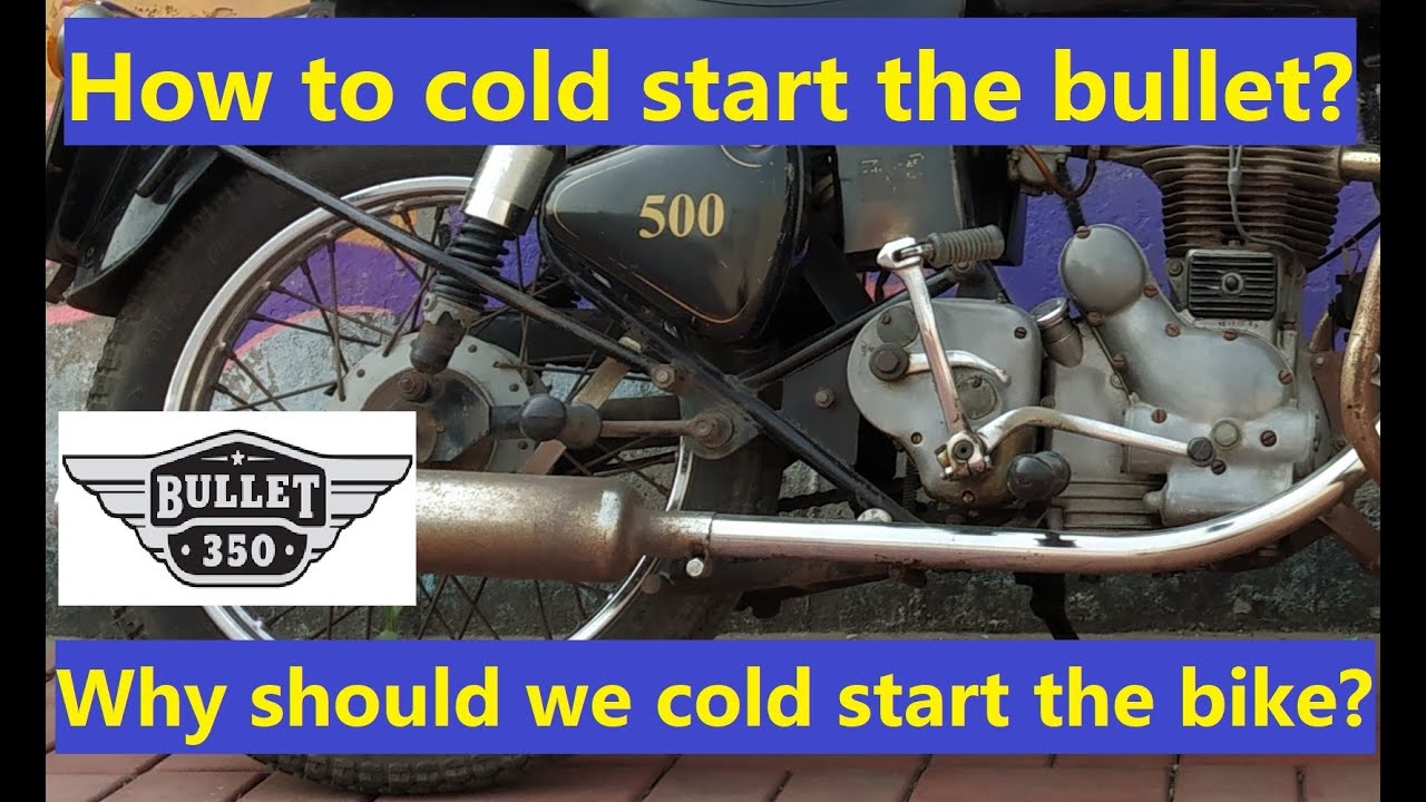 Vlog # 8 - How to cold start the old CI engine bullet | बुलेट को cold ...