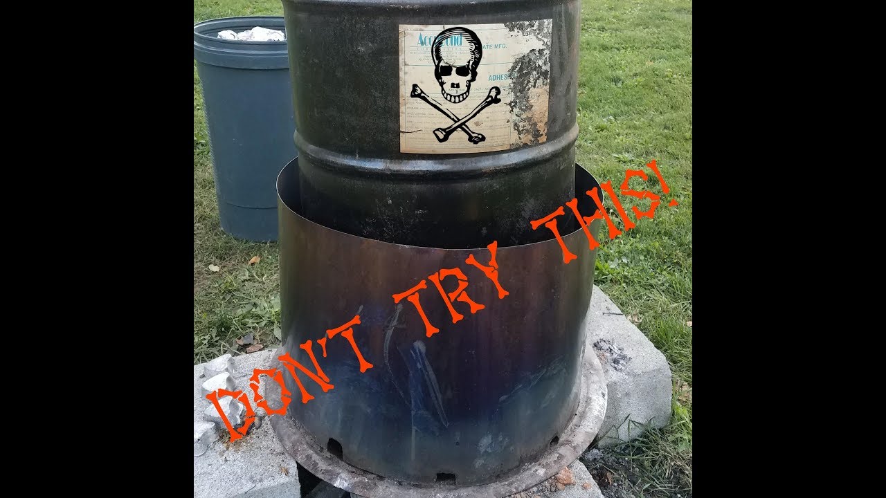 Rocket Stove Biochar converter. - YouTube