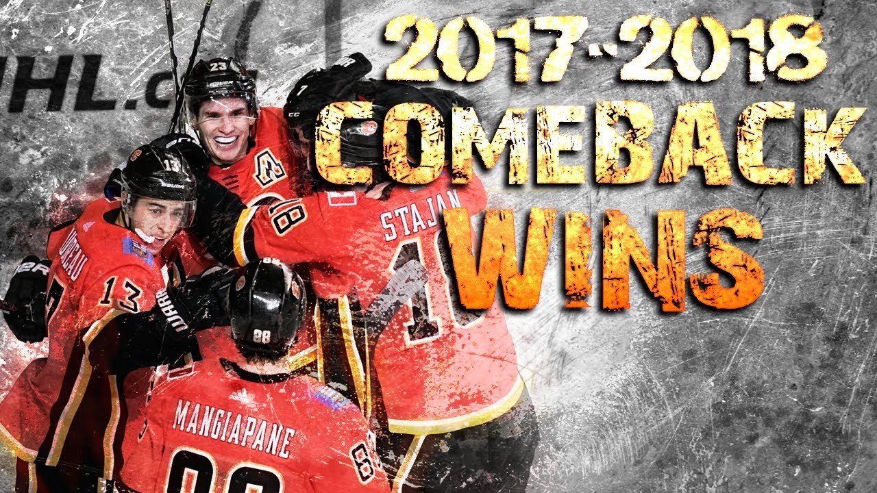 Calgary Flames Comeback Wins - 2017/2018 Season - YouTube