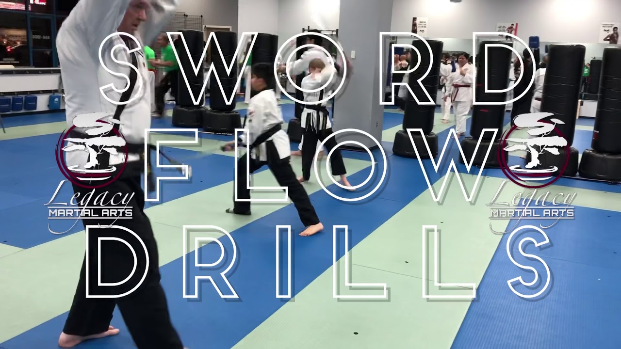 Basic sword flow drills - YouTube