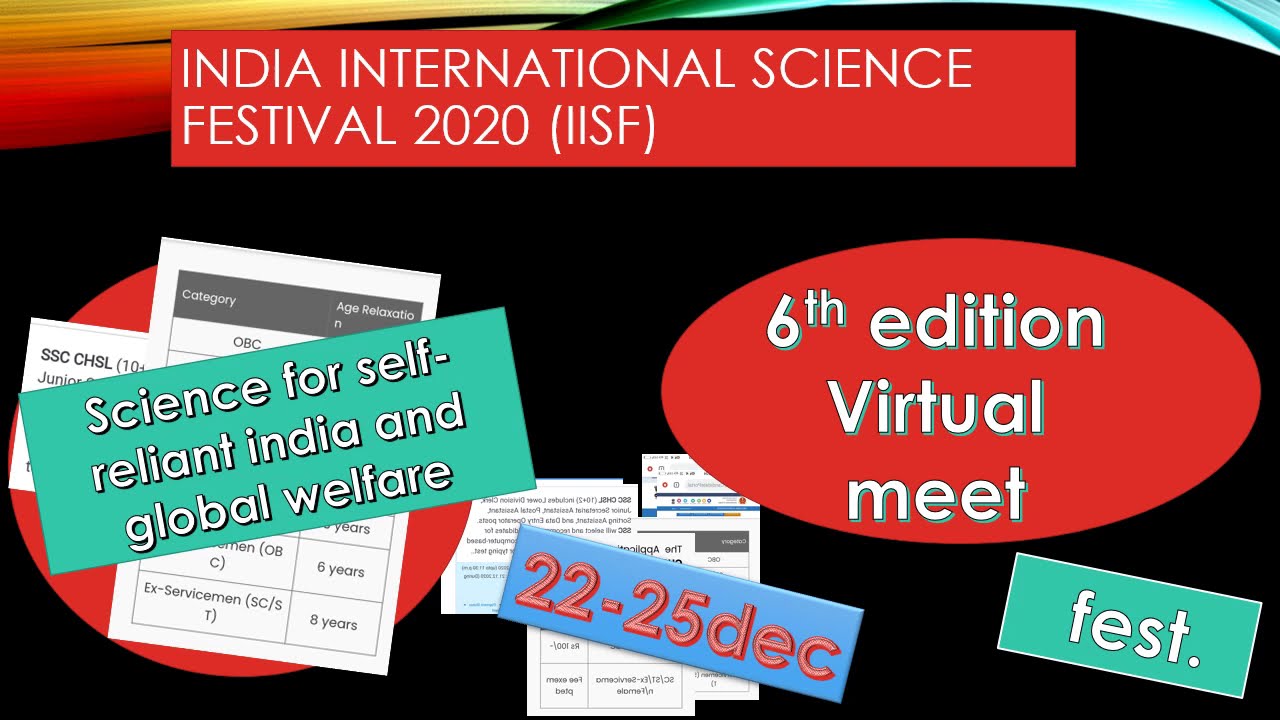 india international science festival 2020 - YouTube