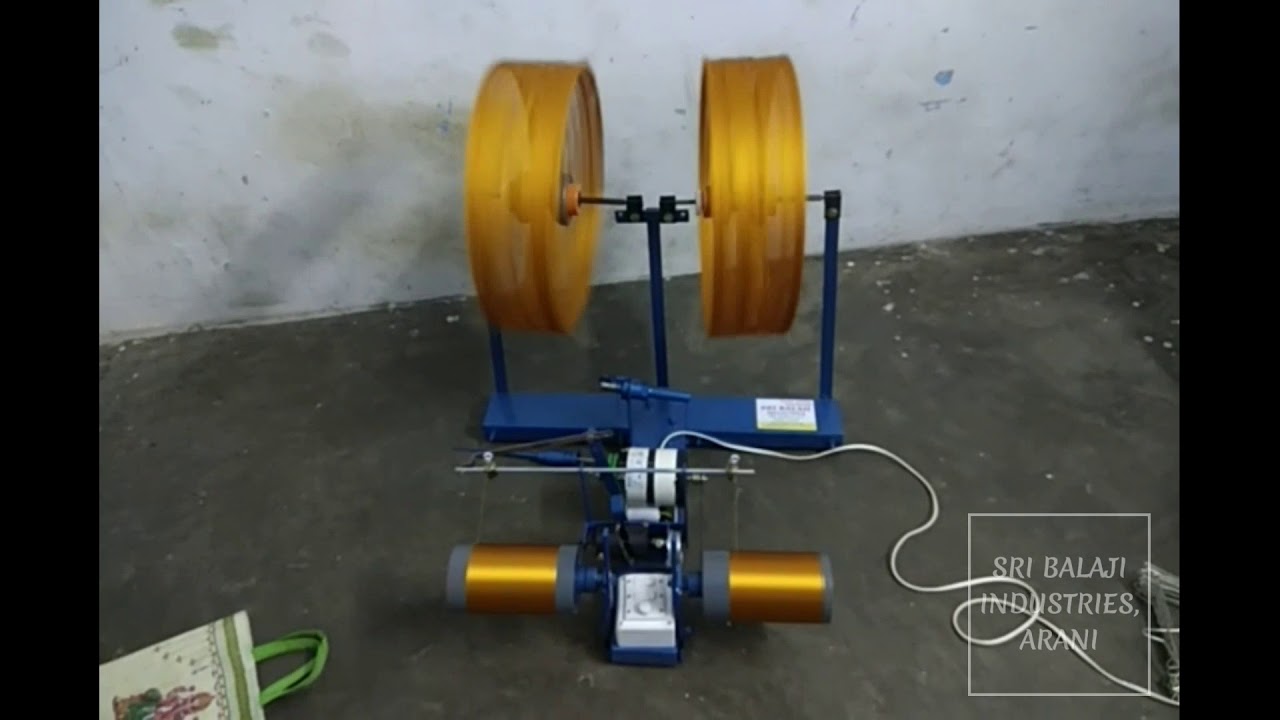 SILK WINDING MACHINE (TWO SPINDLE) | HANDLOOM MACHINERY | SRI BALAJI ...