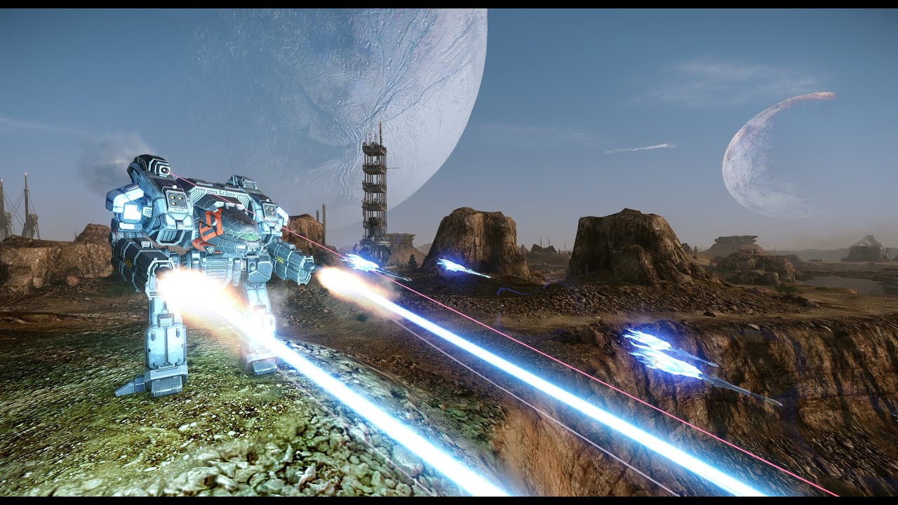 MechWarrior Online - Tag, Missiles, PPCs. Not a lot of damage but ...