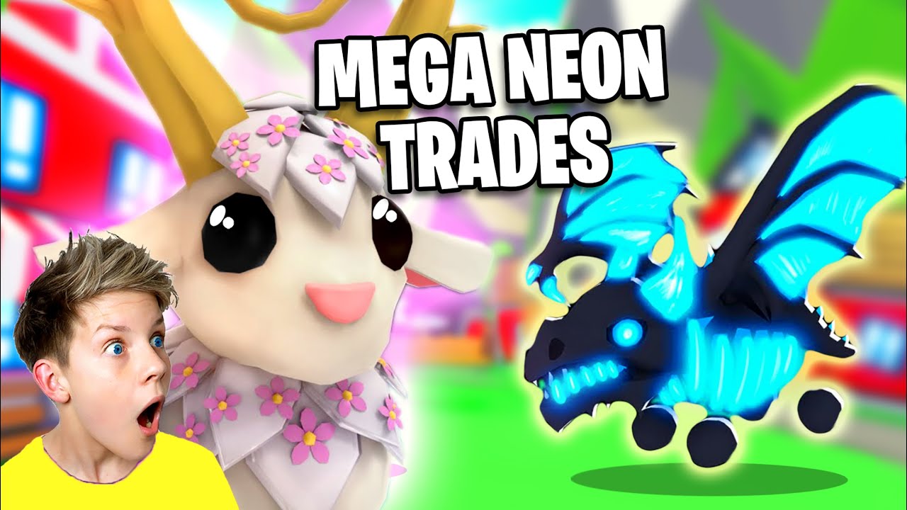 INSANE *MEGA NEON* MYTHICAL PET TRADES in Adopt Me! Prezley - YouTube