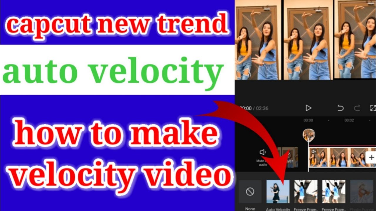 capcut auto velocity reel video editing\how to make velocity edits on ...