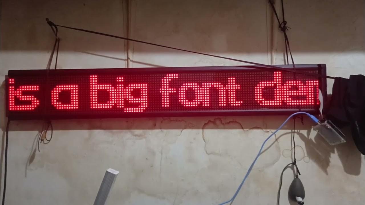 P4.75 (HUB08) 128x16 ARDUINO UNO - YouTube