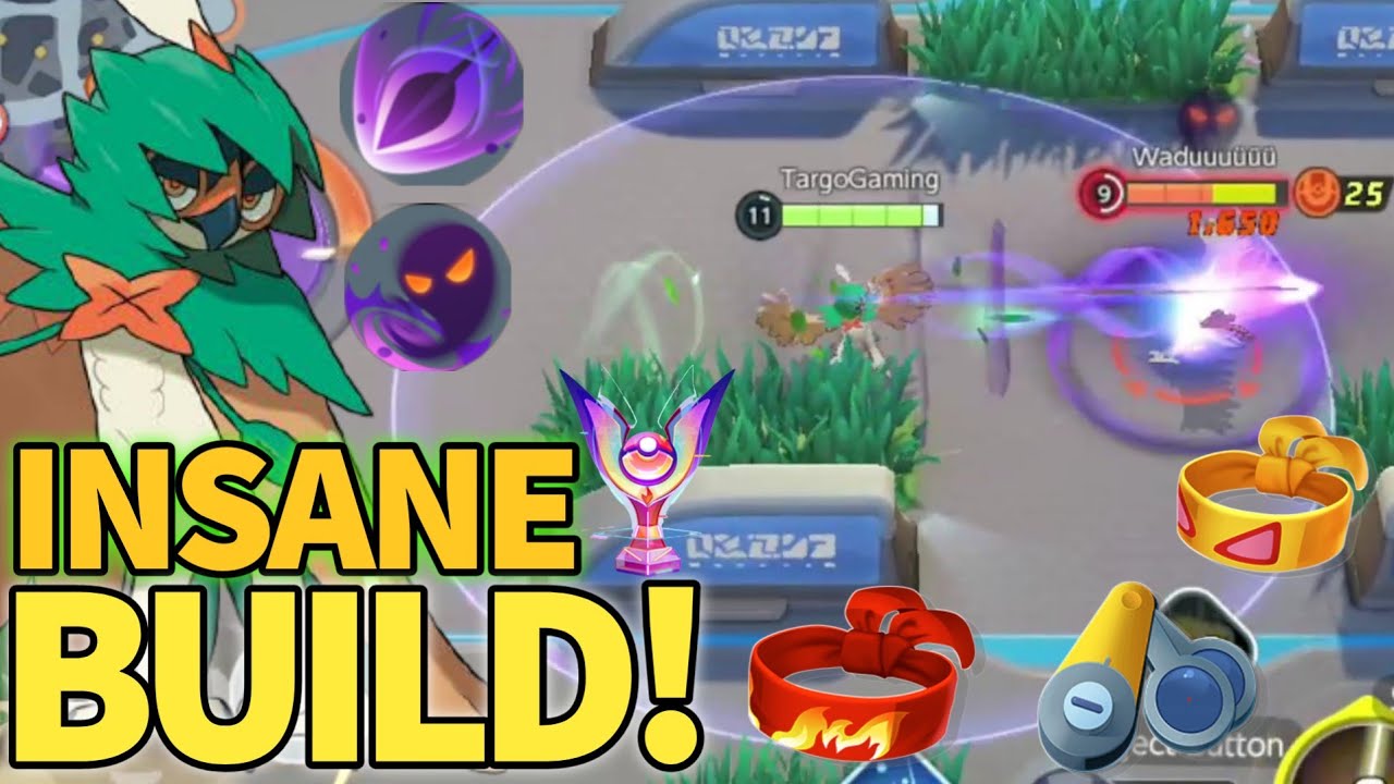 INSANE Spirit Shackle Build Decidueye | Pokemon Unite - YouTube