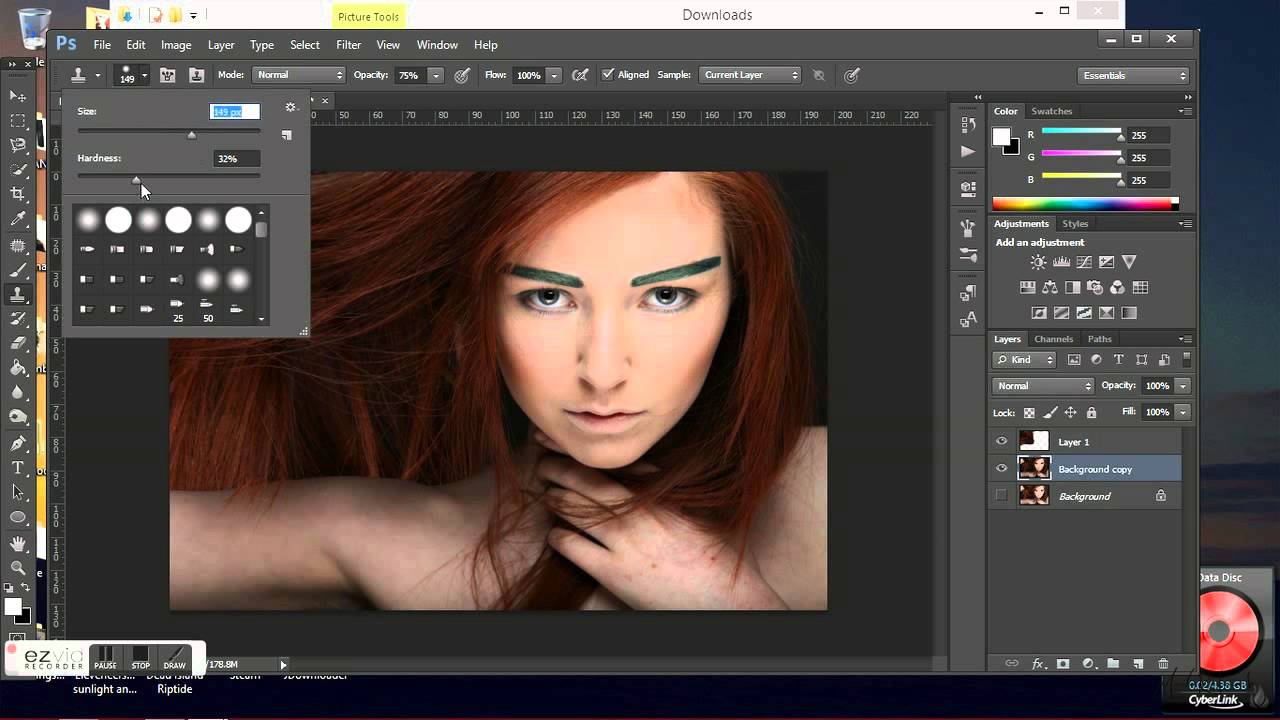 Photo Retouching - Easy Hair Extension - YouTube