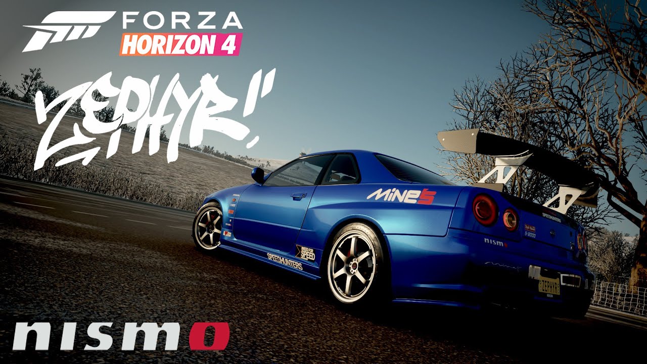Forza Horizon 4 | Nissan Skyline GT R R34 [The Zephyr] - YouTube