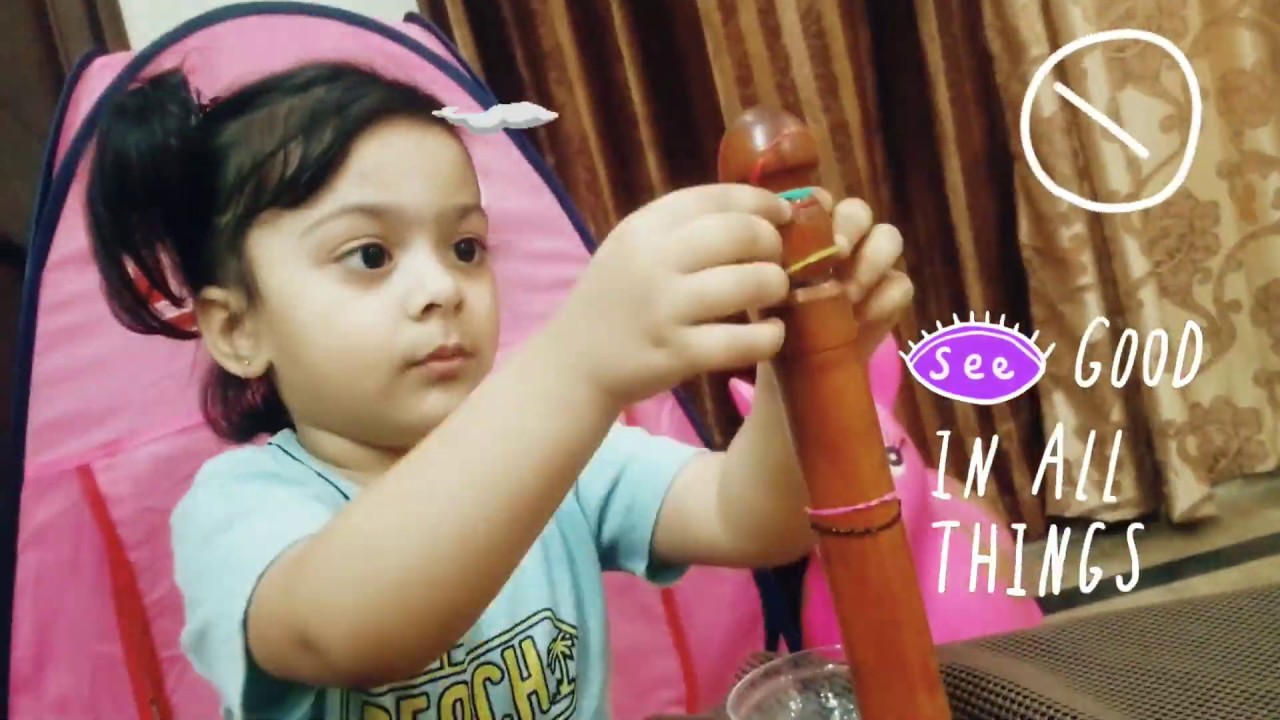 Baby Anaya loves Rubberbands activity|| Home Kids Activity| Baby Anaya ...