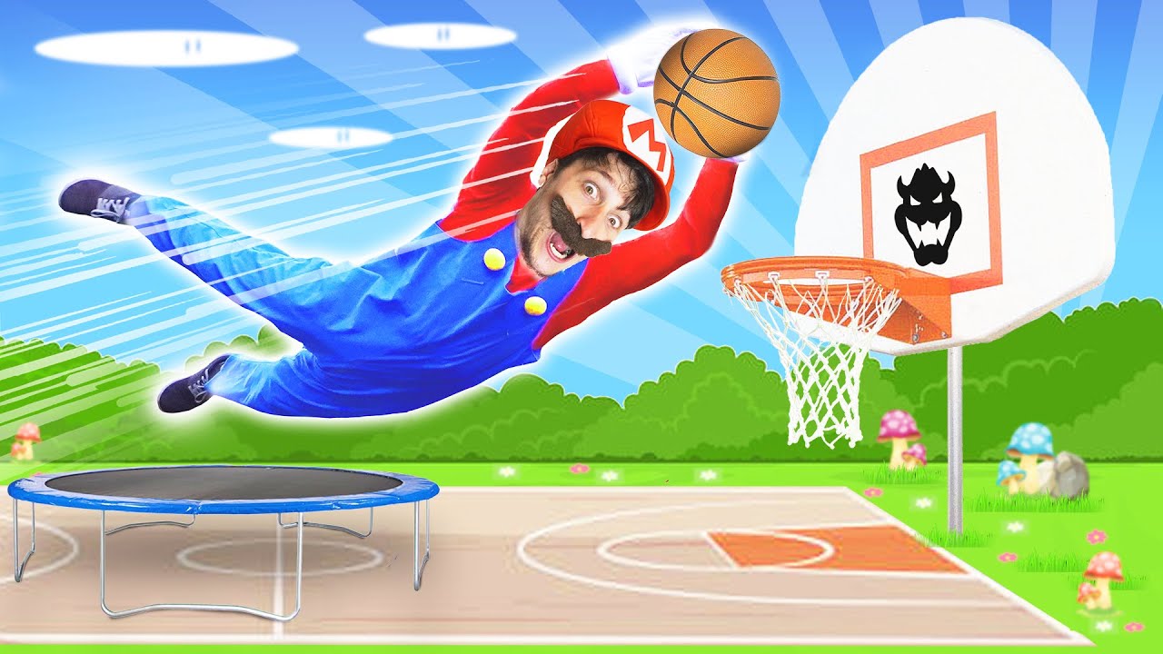 Super Mario Obstacle Course In Real Life - YouTube