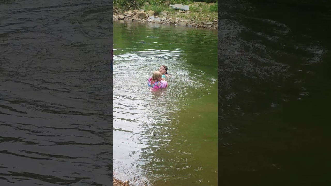 Crazy kids Swimming in the creek - YouTube