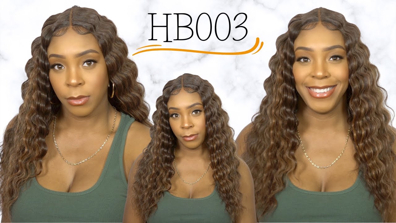 Sensual Human Hair Blend Hybrid Lace Front Wig - HB003 --/WIGTYPES.COM - YouTube