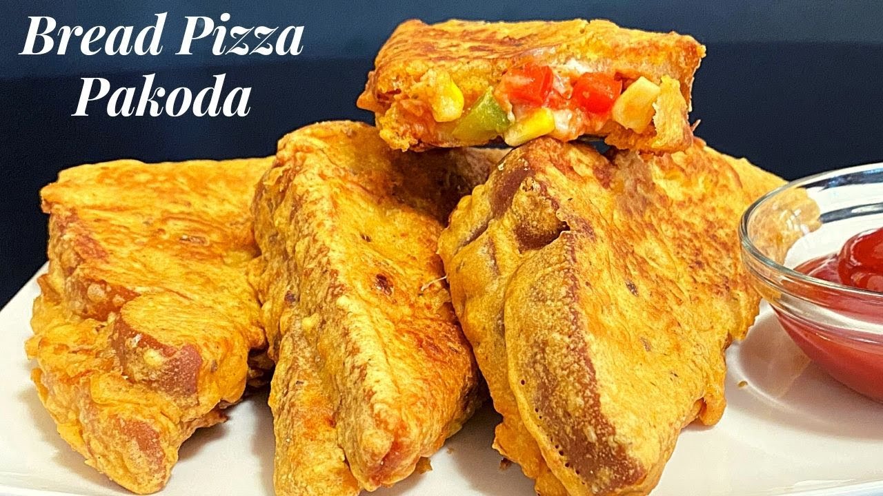 Bread Pizza Pakora Recipe|ब्रेड पिज़्ज़ा पकोड़ा | Bread Pizza Pakoda ...