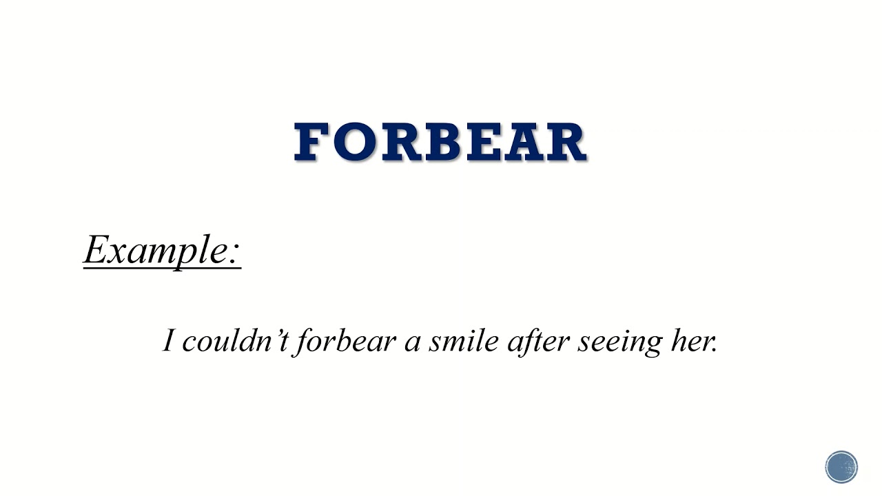 Vocabulary -5 | Forswear, Forsake, Forbear, Forgo | EnglishMadeEasy ...