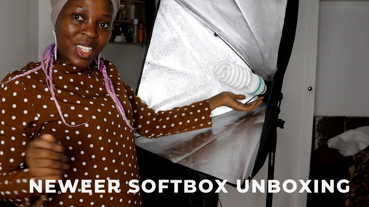 NEWEER SOFTBOX SETUP | BEST LIGHTING EVER!!!! UNBOXING #bosbeauty # ...